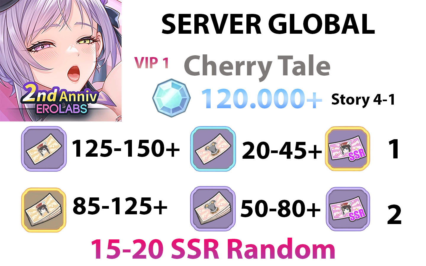 Cherry Tale Reroll loại 5 - SHOP ACC GAME REROLL MAVISSTORE